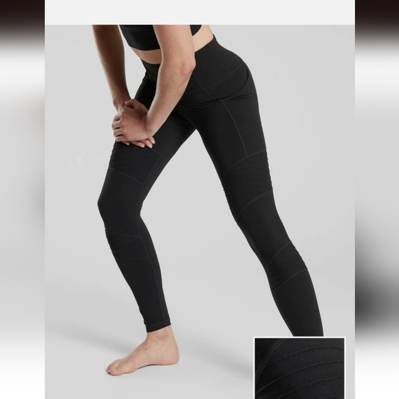 Athleta | Pants & Jumpsuits | Athleta Inclination Moto Tights Small ...